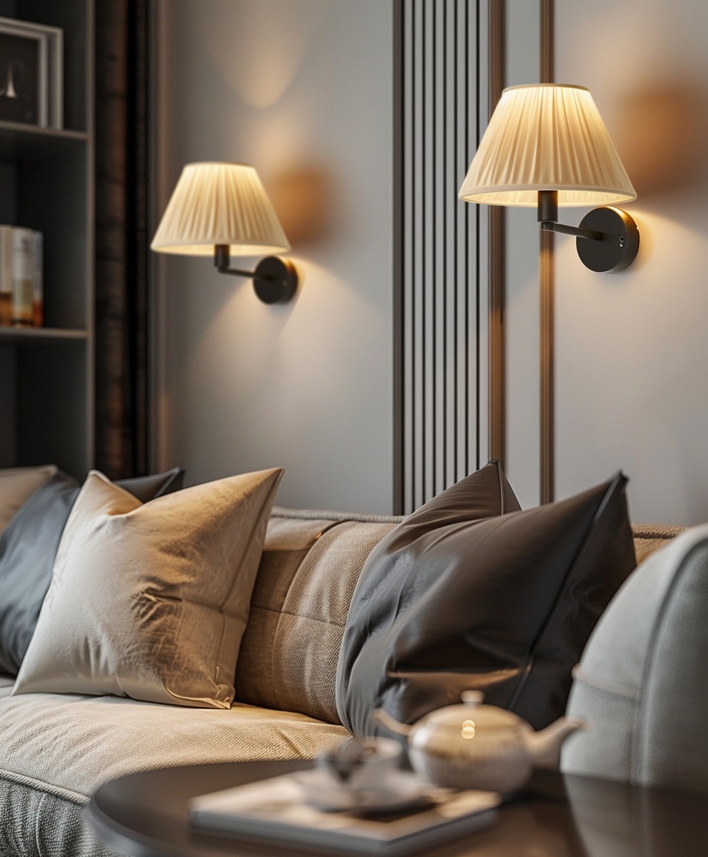 Erstaunlich Wandlampe Wohnzimmer Modern Fotos