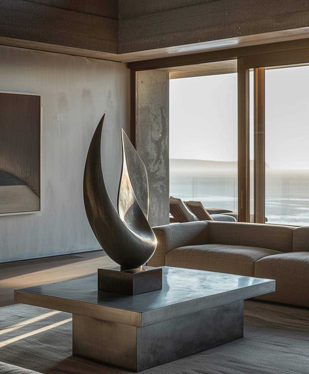 Luxus Wohnzimmer Deko Skulpturen Gross Bilder